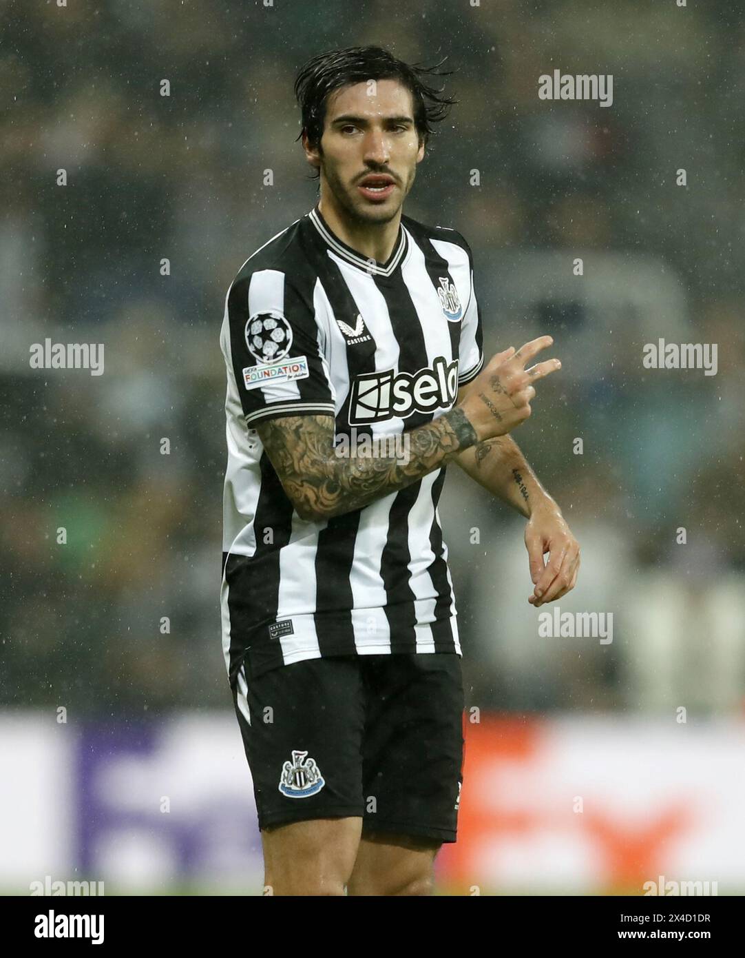 File photo dated 25/10/23 of Newcastle United's Sandro Tonali, who has ...