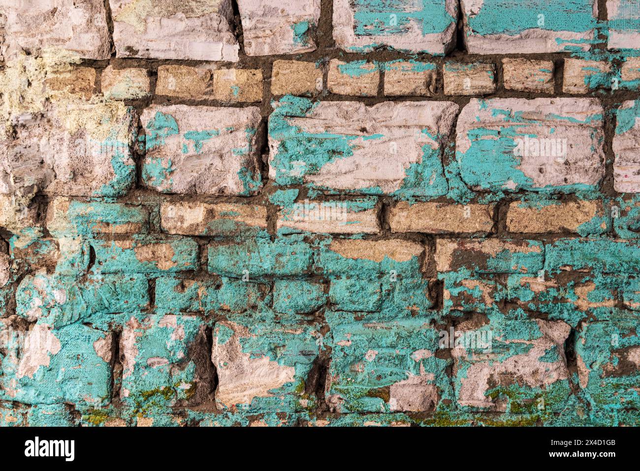 Manshiyat Naser, Garbage City, Cairo, Egypt. Brick wall on a building ...