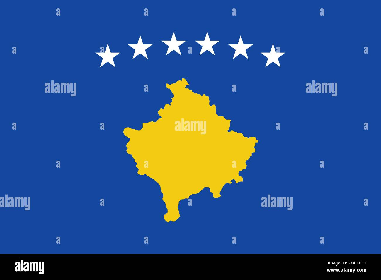 National Flag of Kosovo, Kosovo sign, Kosovo Flag Stock Vector Image ...