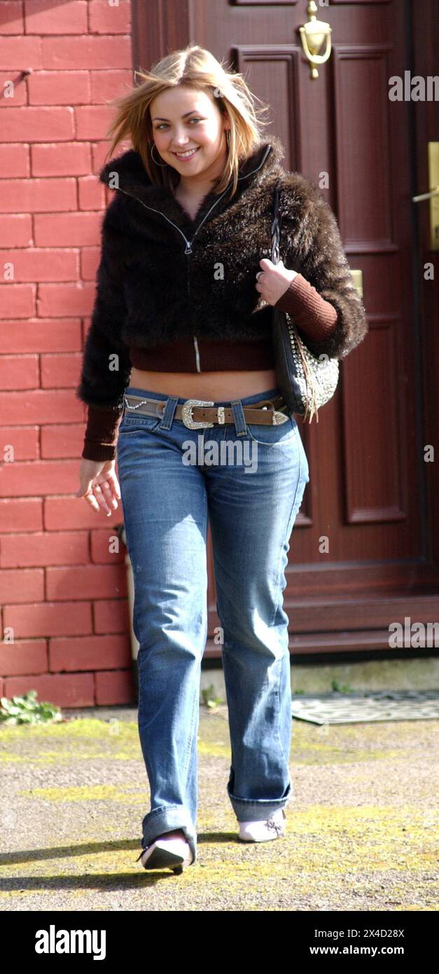 Singer Charlotte Church leaves the home of her singing teacher in ...