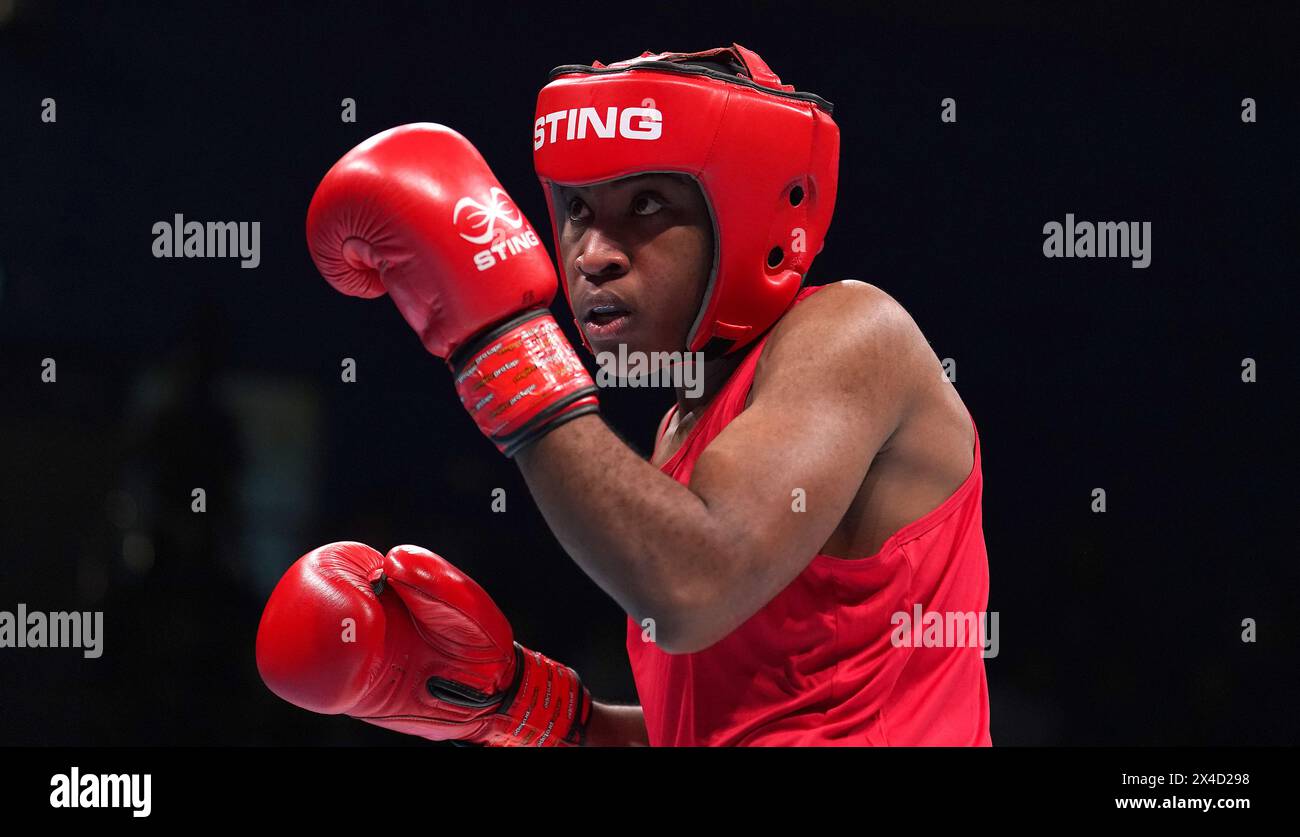 File photo dated 18/01/24 of Cindy Ngamba. The UK-based boxer ...