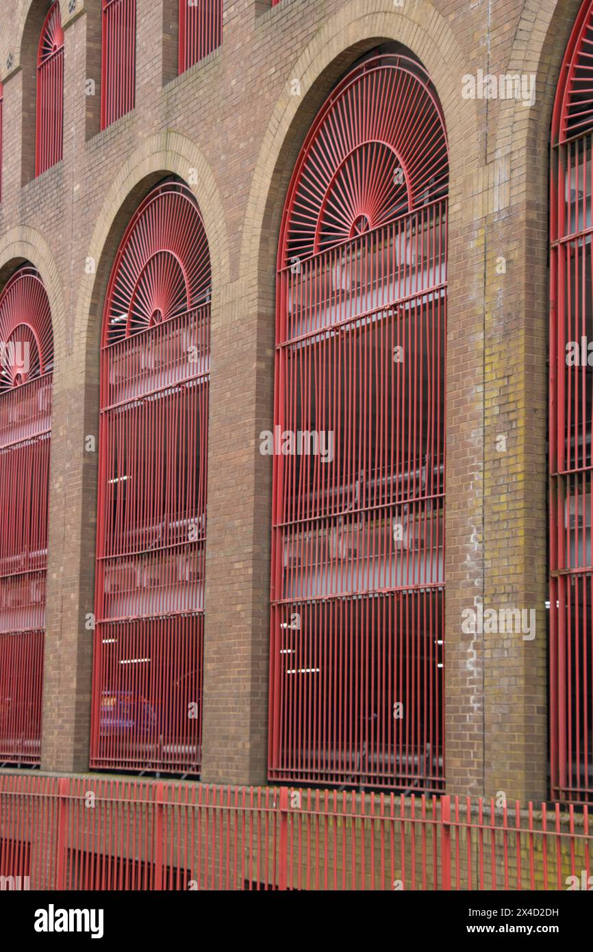 red grilles car park, building, Bolton, Lancashire, UK Stock Photo - Alamy