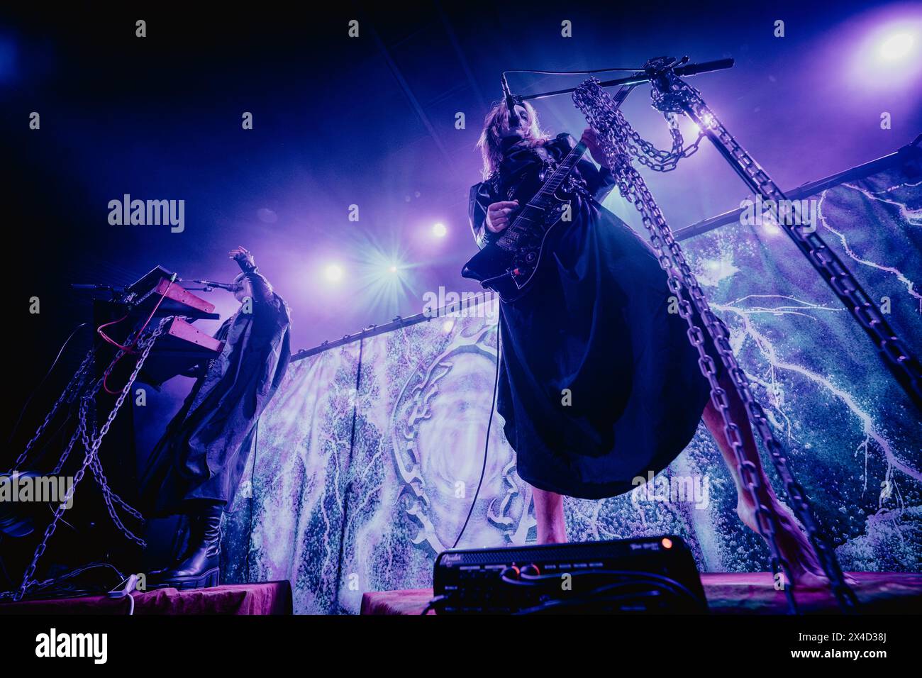 Copenhagen, Denmark. 30th, April 2024. The British synth-metal duo ...