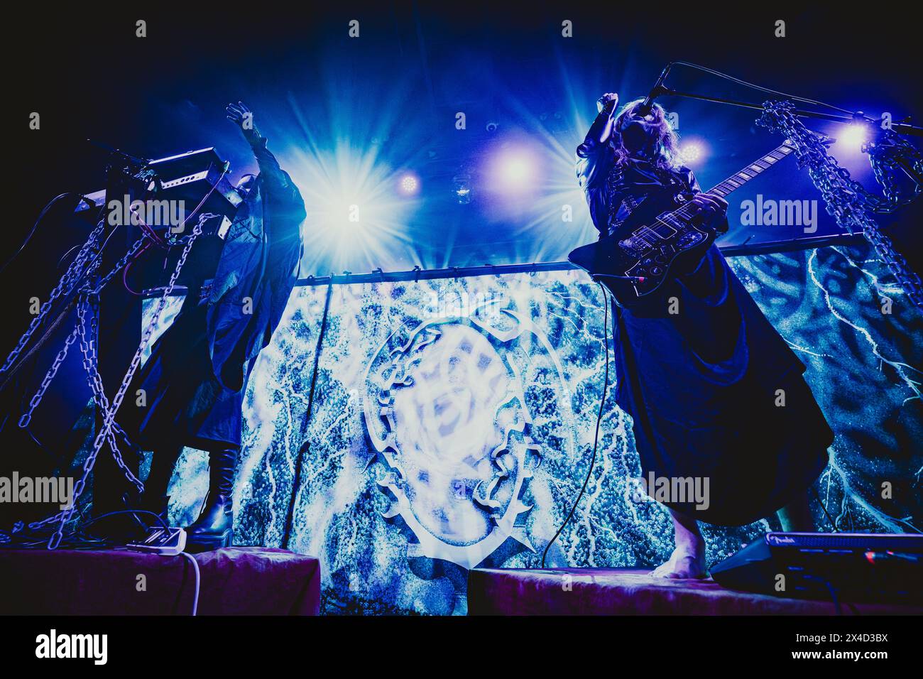 Copenhagen, Denmark. 30th, April 2024. The British synth-metal duo ...