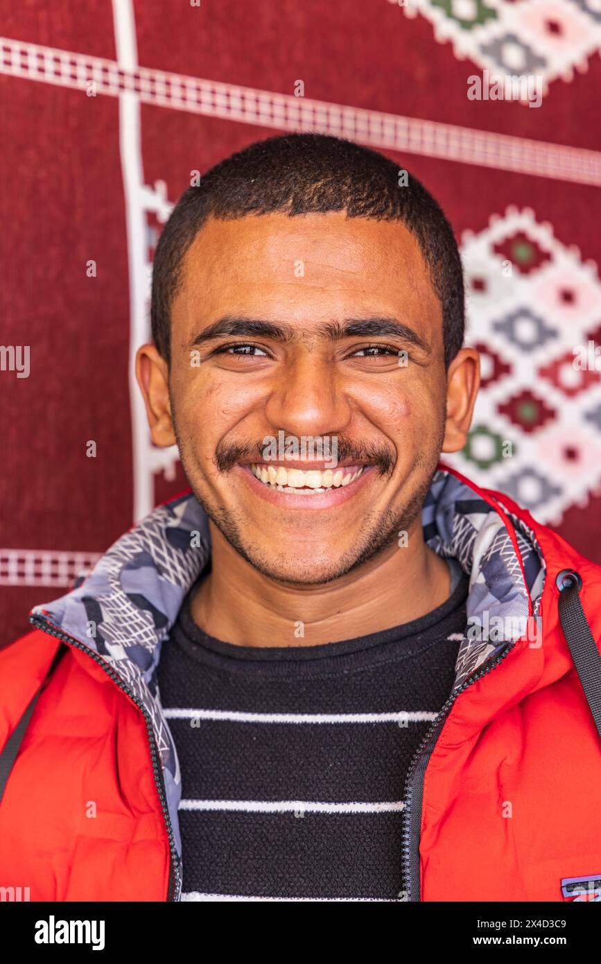 Kom Ombo, Aswan, Egypt. Smiling Egyptian man in Aswan. (Editorial Use ...