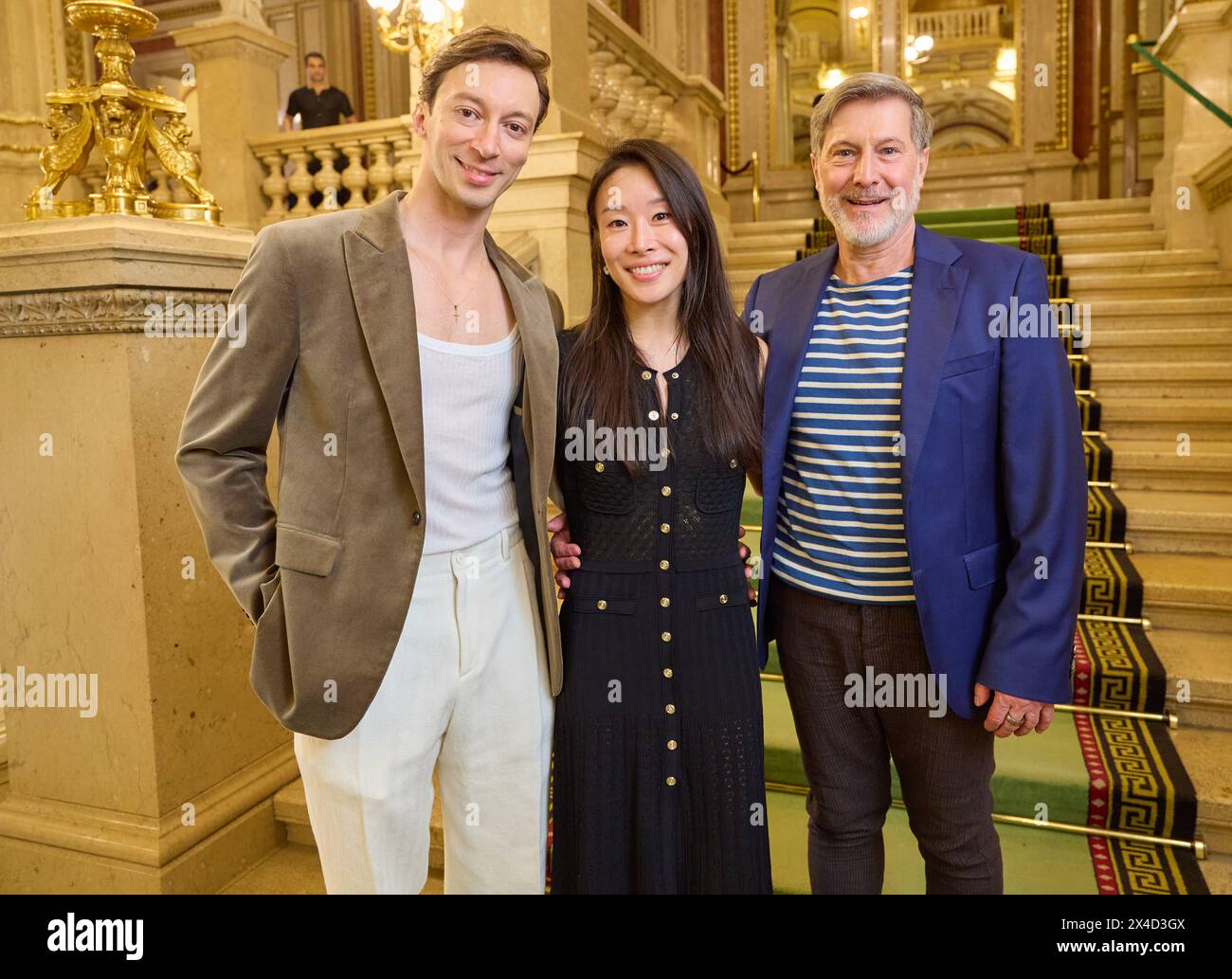 Vienna, Austria. 28th Apr, 2024. Aperitif before the sponsor lunch ...