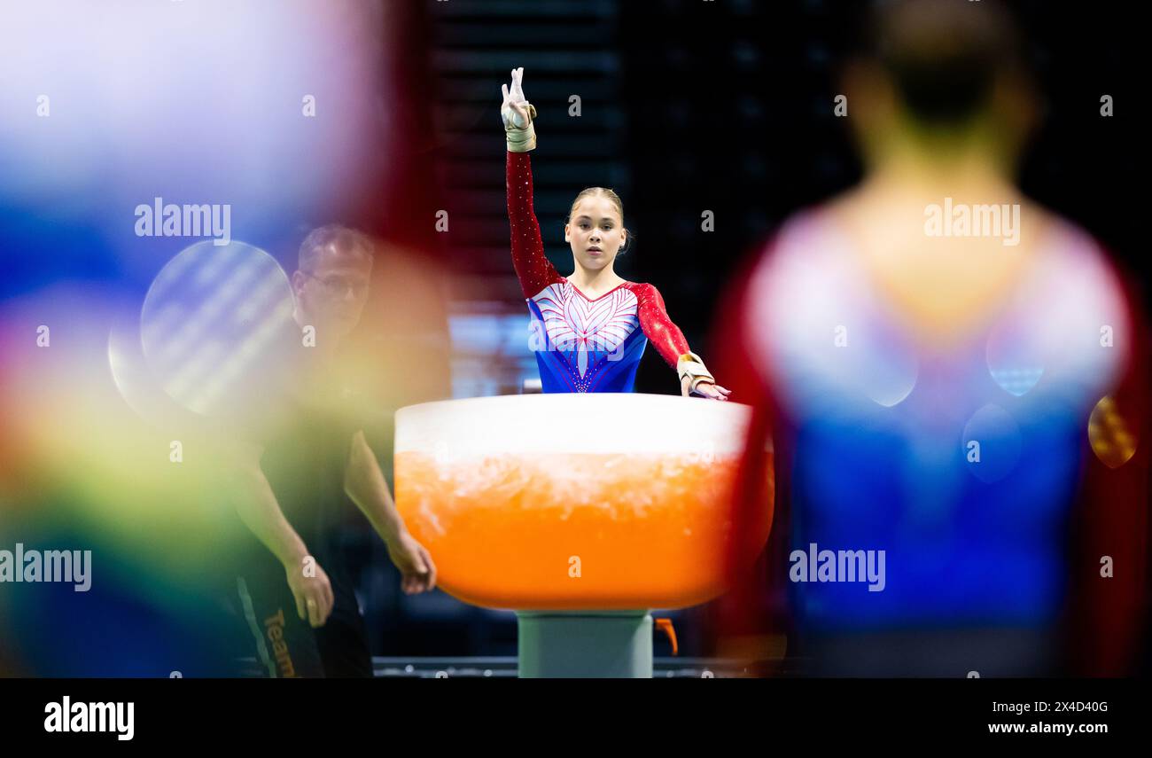 RIMINI - 01/05/2024, Yuna Uljee in action during the podium training of ...