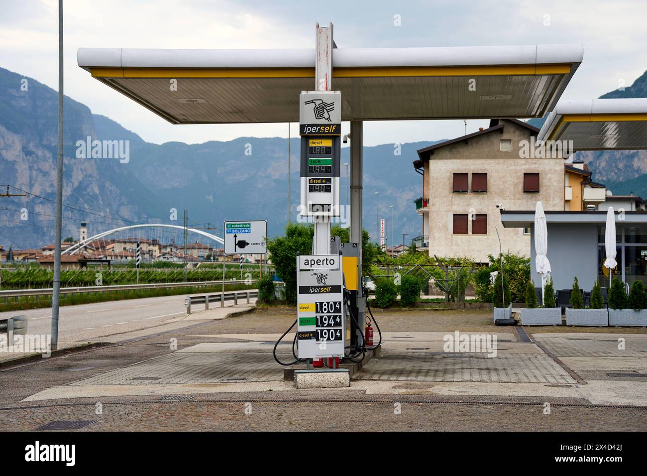 Italy - May 1, 2024: Empty Eni filling station without cars in Italy ...