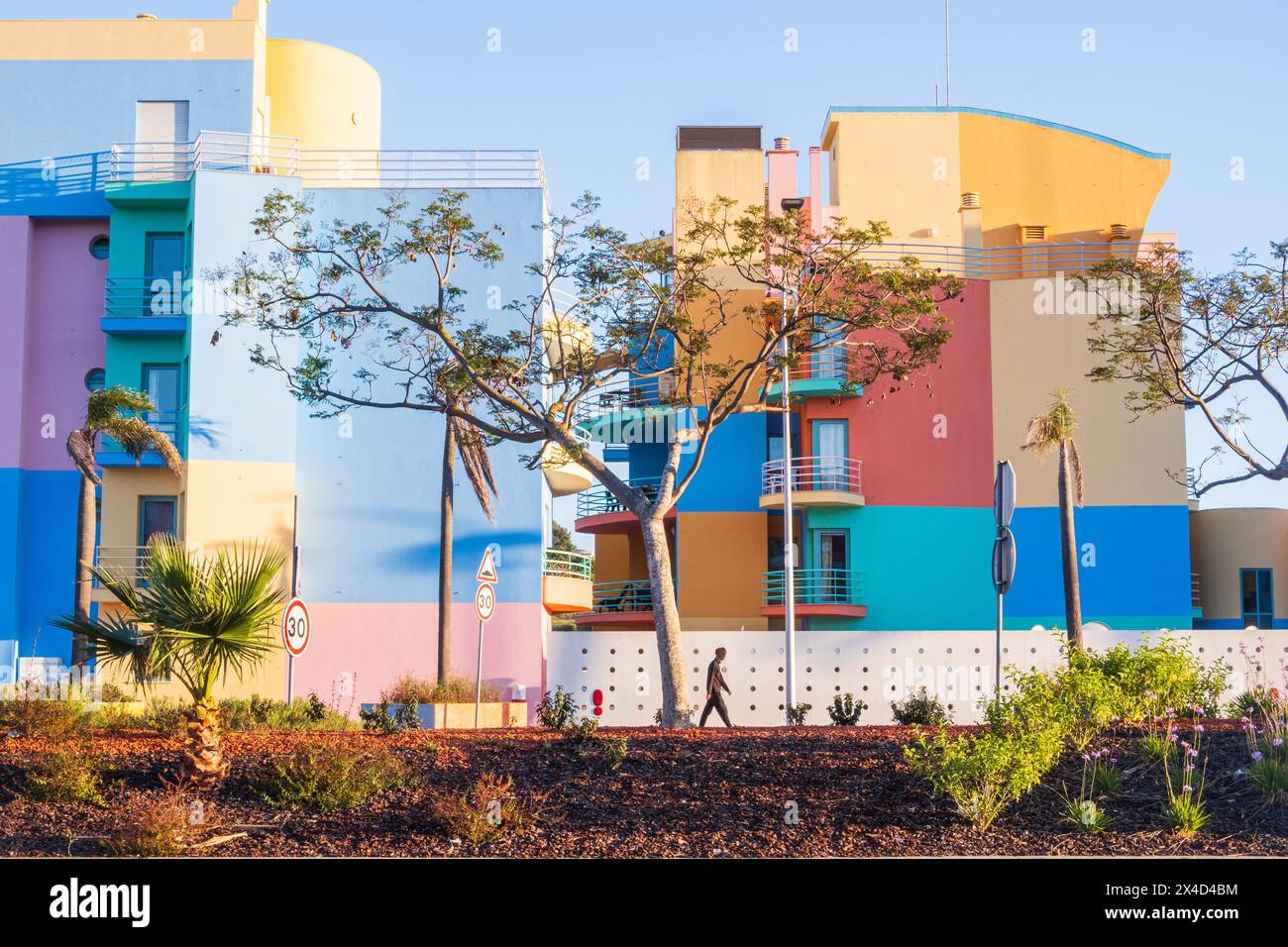 Albufeira, Portugal - April 28, 2024: Colorful buildings photographed ...