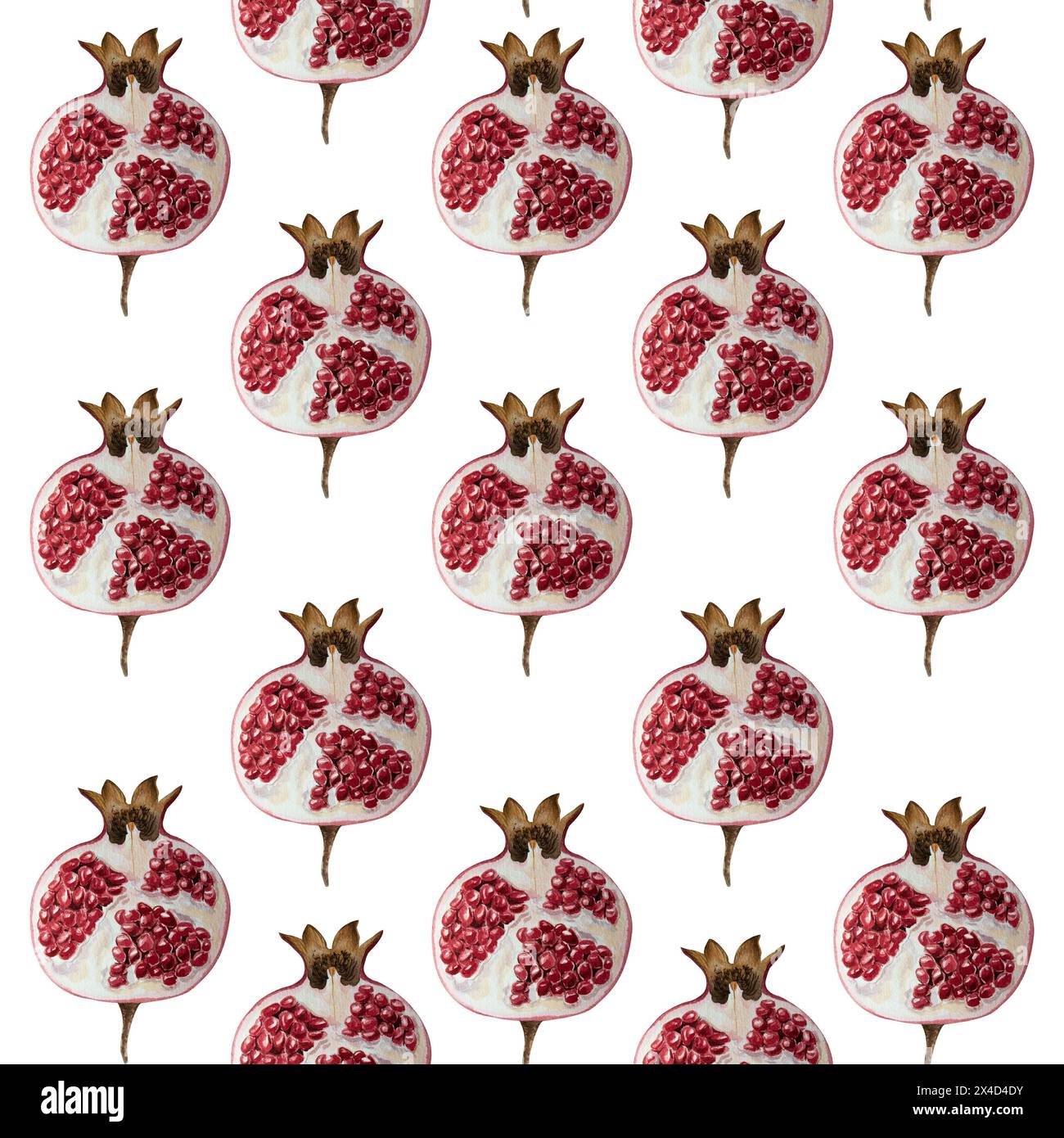Textile with pomegranate pattern Cut Out Stock Images & Pictures - Alamy