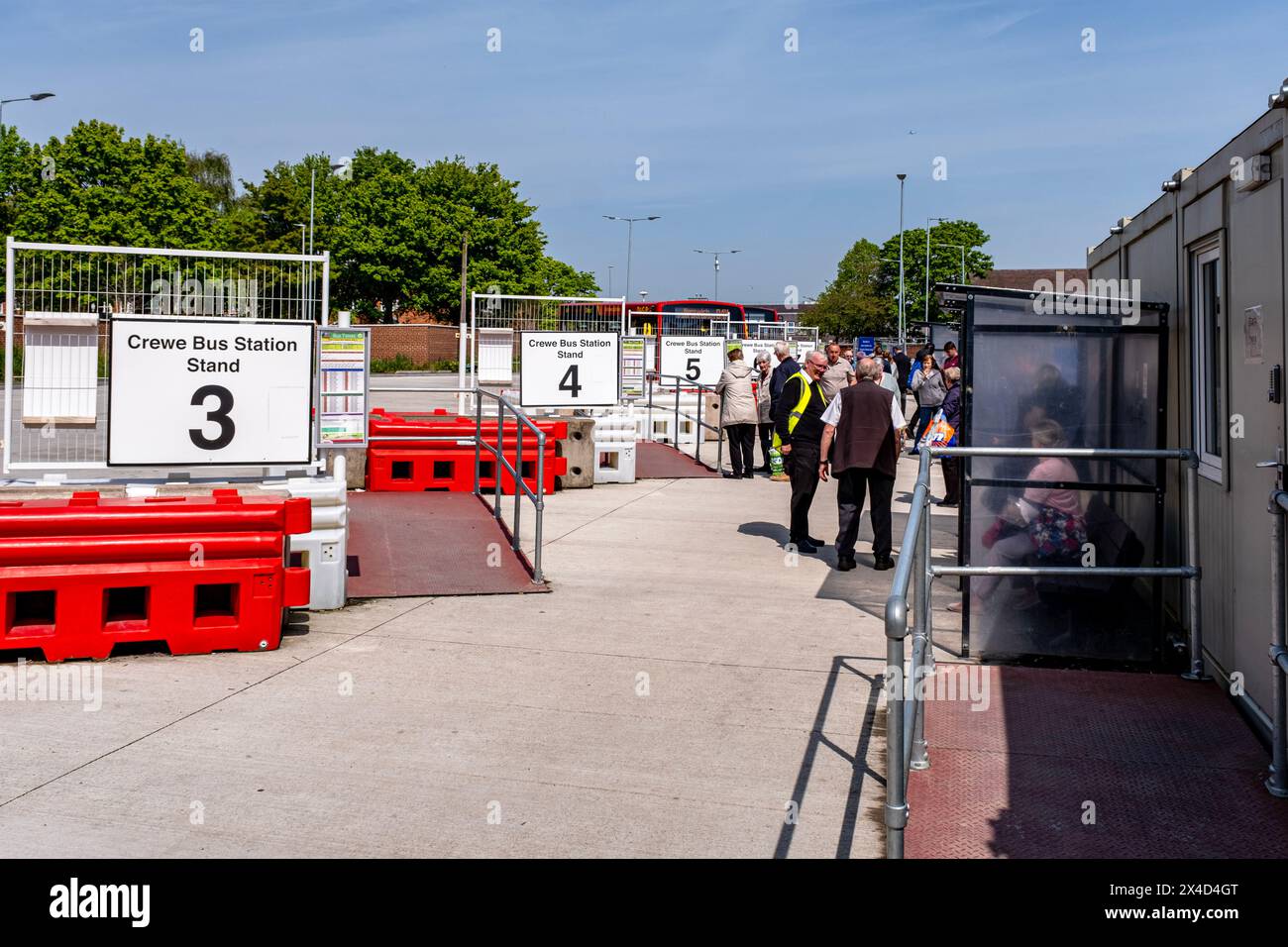 Temporary bus station crewe hi-res stock photography and images - Alamy