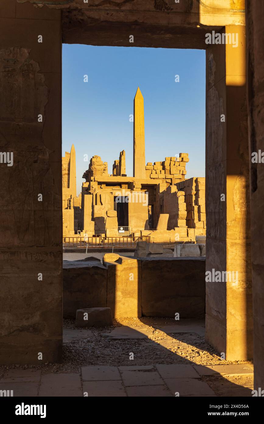 Karnak, Luxor, Egypt. Obelisk at the Karnak Temple Complex Stock Photo ... Karnak, Luxor, Egypt. Obelisk at the Karnak Temple Complex Stock Photo ...
