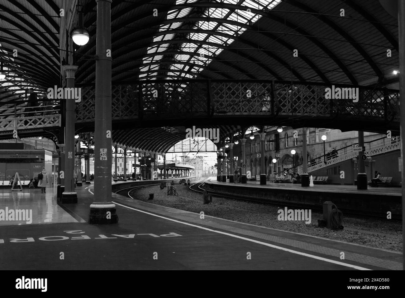 Newcastle upon Tyne UK: 11th February: A quiet morning at Newcastle ...
