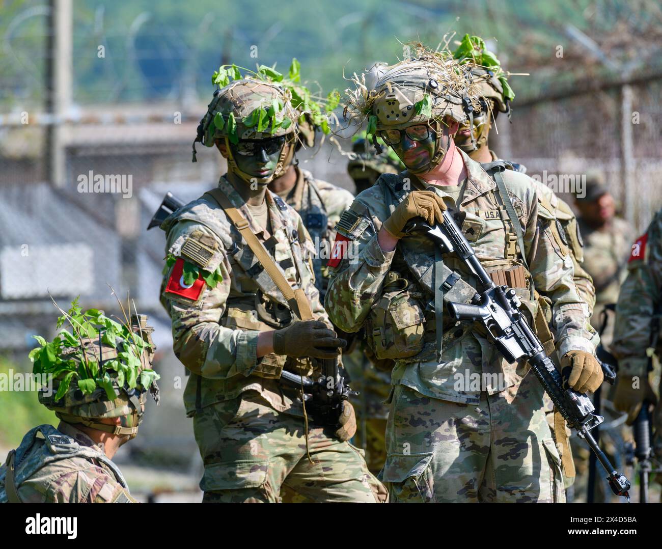 Dongducheon, South Korea. 02nd May, 2024. US soldiers take part in the ...