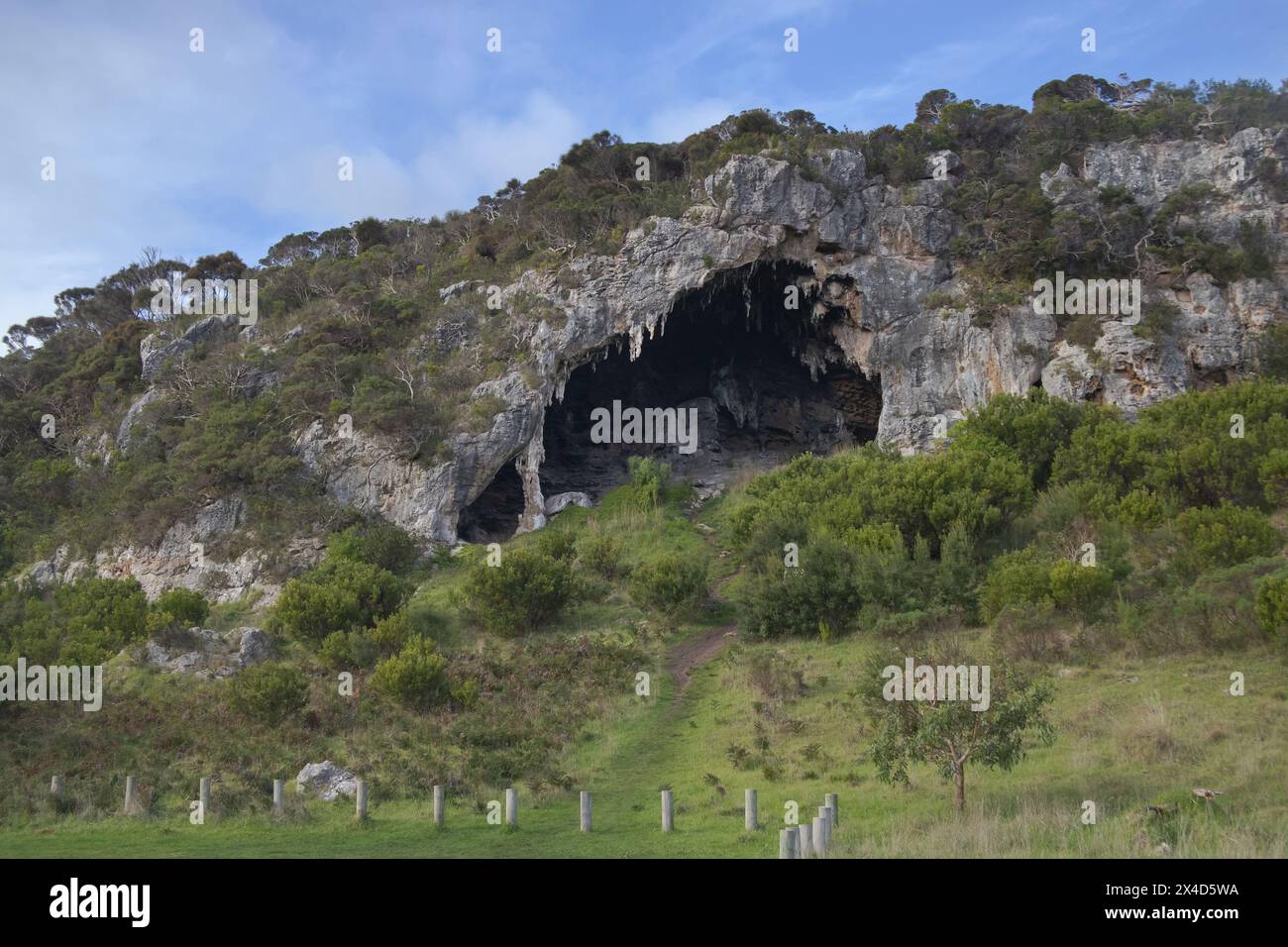 Large cave in the mountainside, interesting geological formation Stock ...