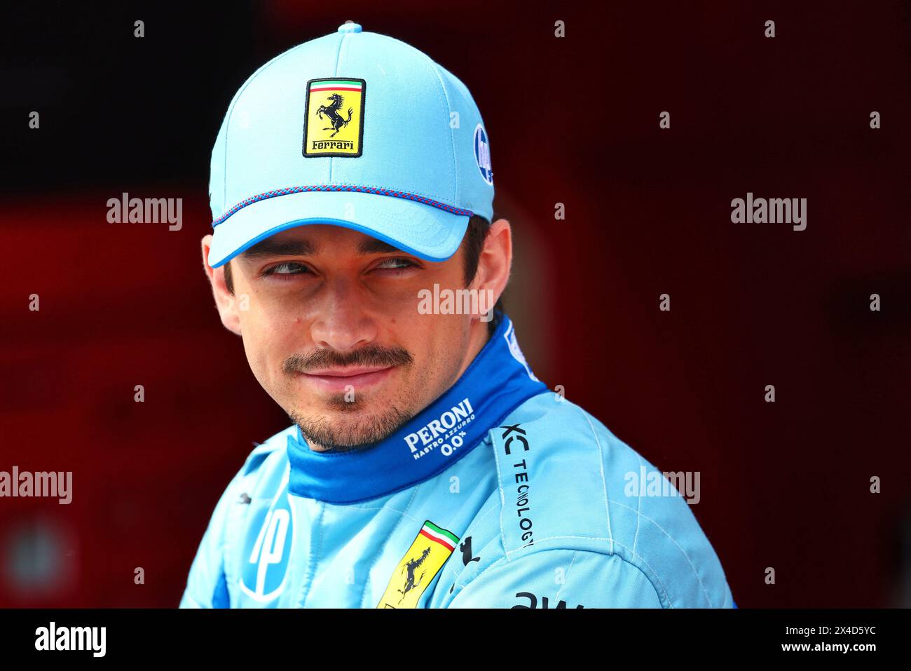 Miami, USA. 02nd May, 2024. Charles Leclerc (MON) Ferrari - blue race ...