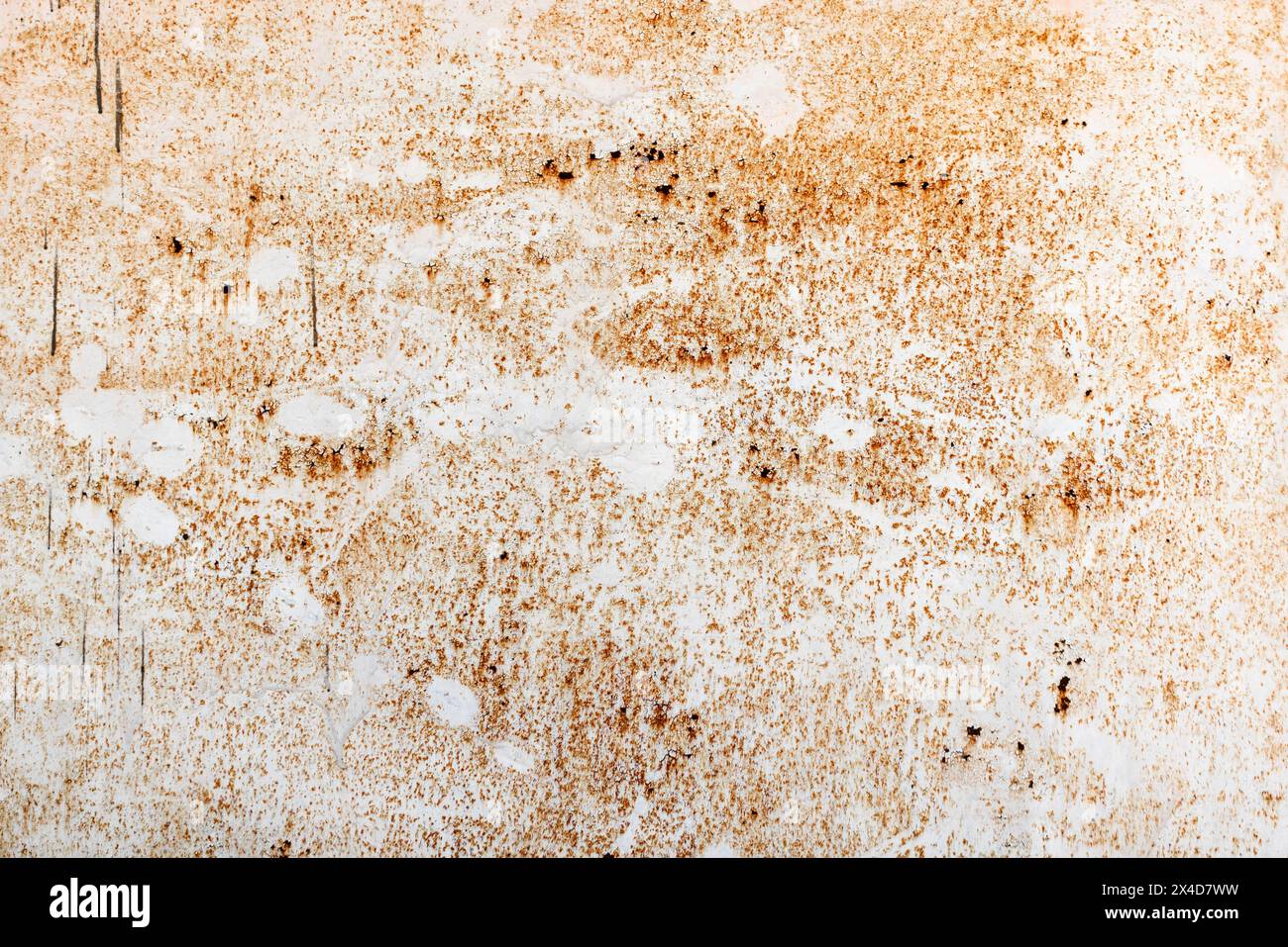 Old white rusty metal wall, front view, background photo texture Stock ...