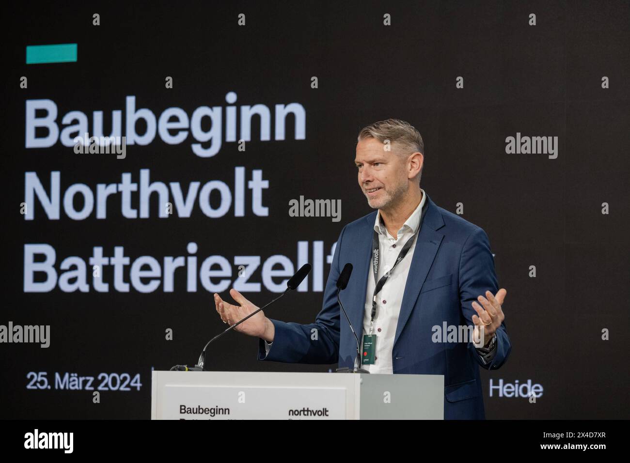 Northvolt Northvolt CEO Peter Carlsson - Offizieller Baubeginn bei ...