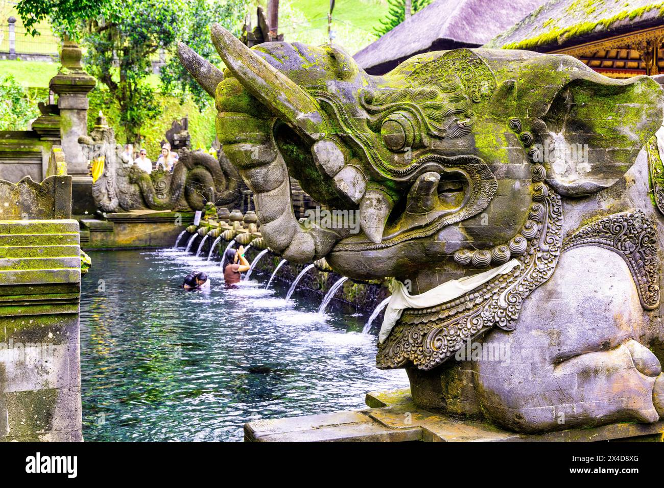 Munificent grounds of the Saraswati Temple with healing waters and ...