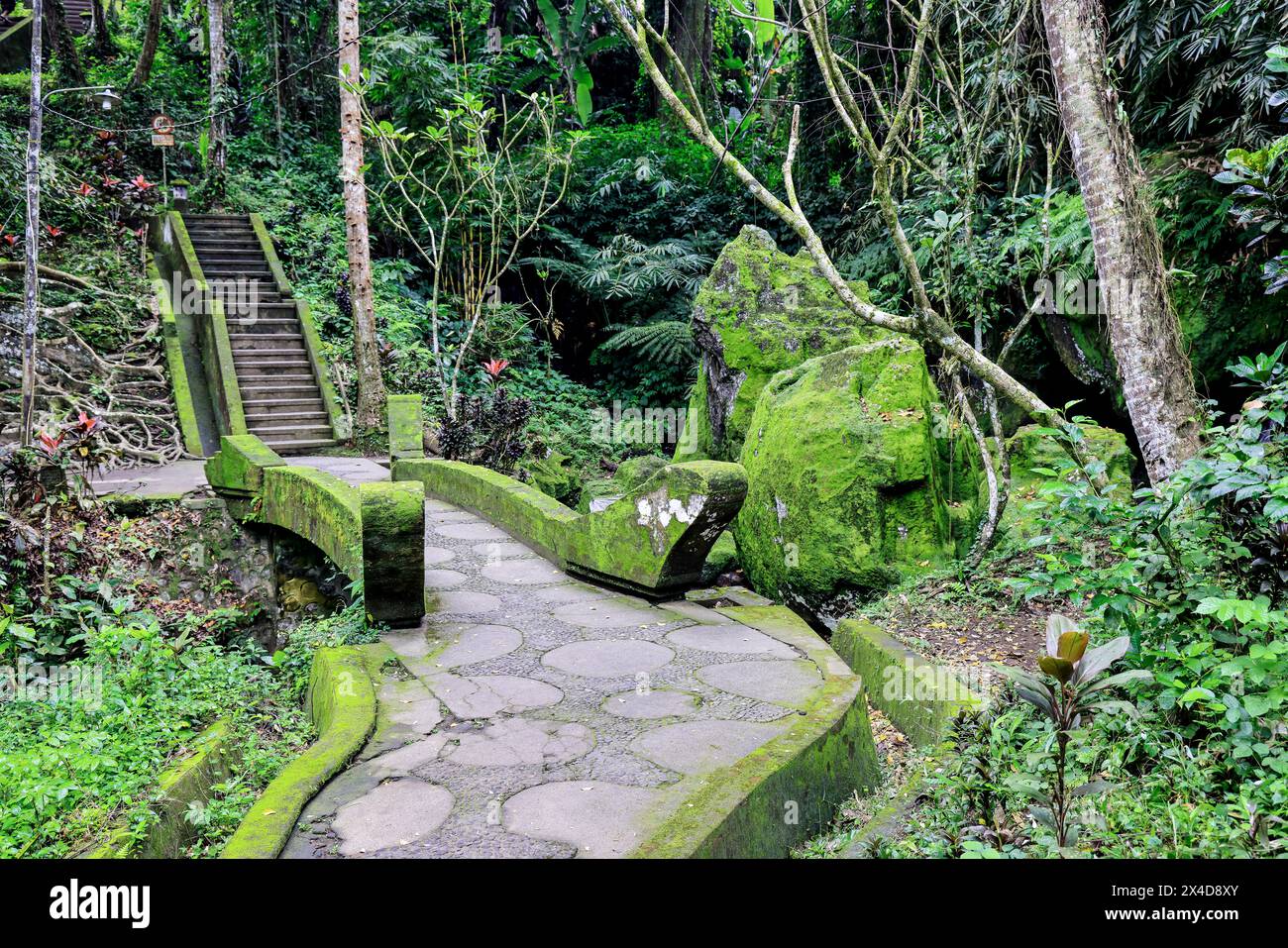 Munificent grounds of the Saraswati Temple with healing waters and ...