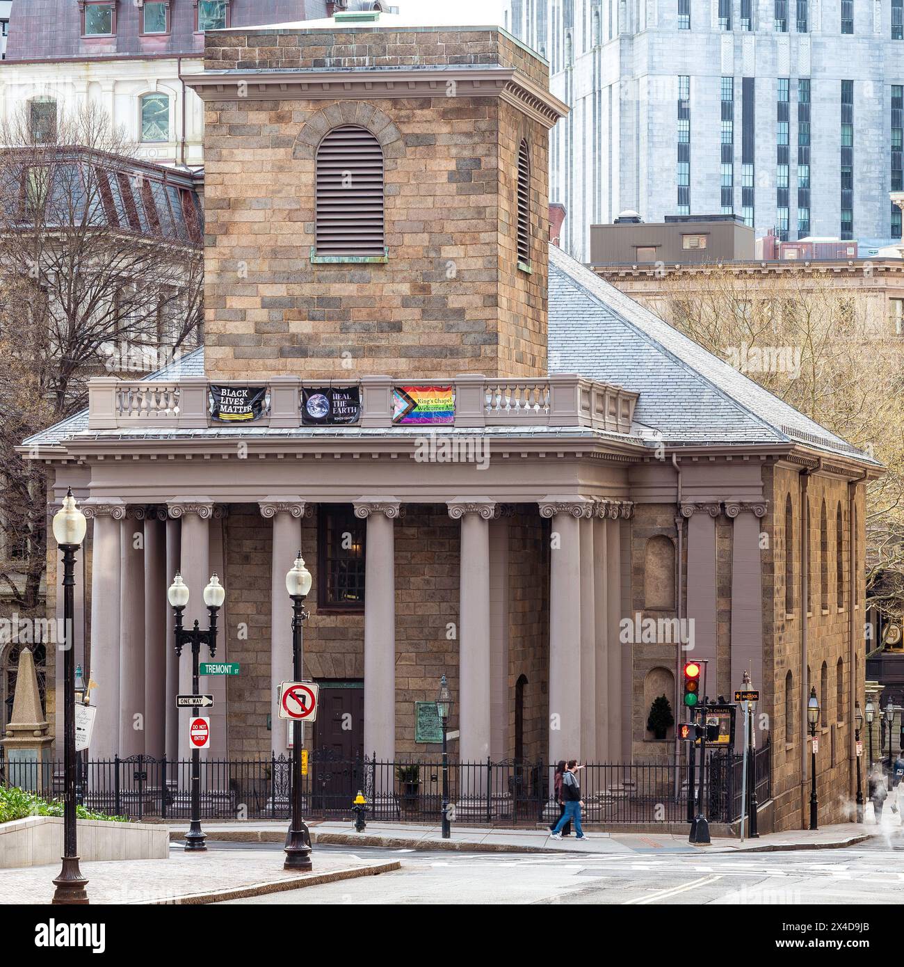 The King's Chapel in Boston Stock Photo - Alamy