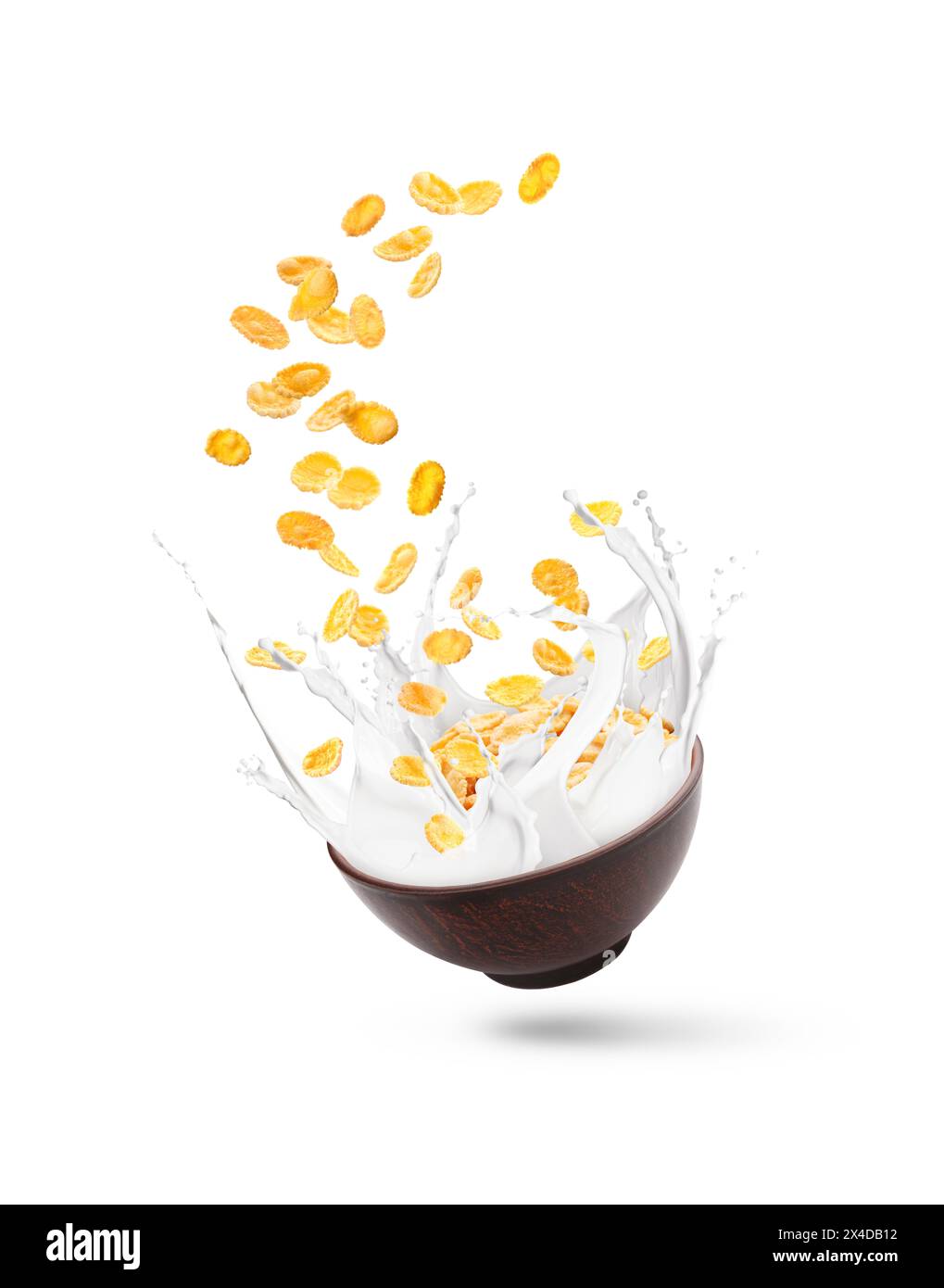 Yogurt corn flakes Cut Out Stock Images & Pictures - Alamy