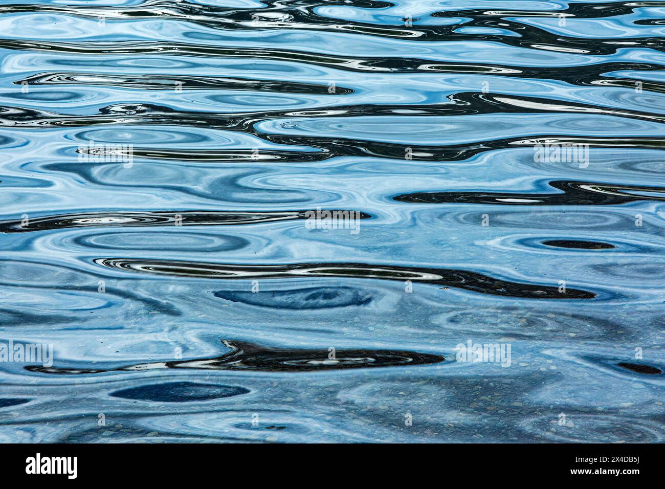 Canada, Alberta, Waterton Lakes National Park. Wave patterns on Cameron Lake Stock Photo - Alamy