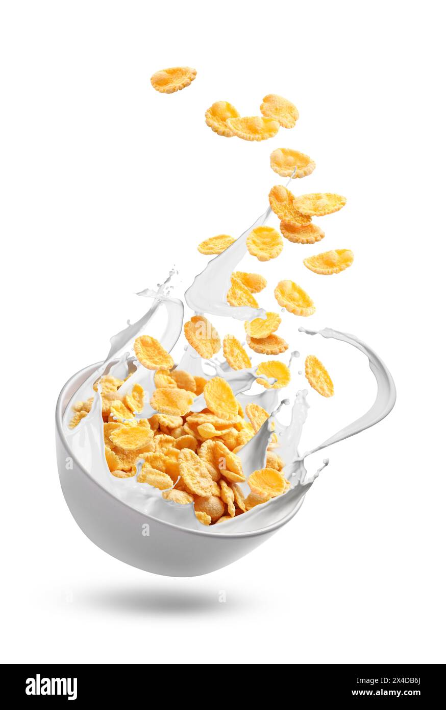 Yogurt corn flakes Cut Out Stock Images & Pictures - Alamy
