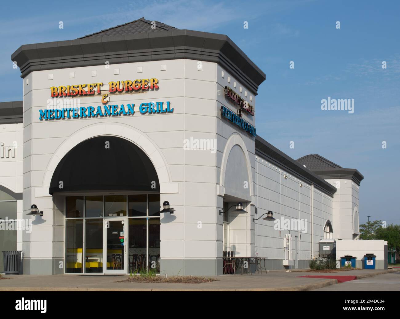 Houston, Texas USA 04-07-2024: Brisket Burger Mediterranean Grill ...