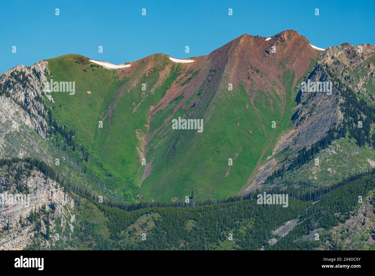 Canada, Alberta, Banff National Park. Mountain landscape Stock Photo ...