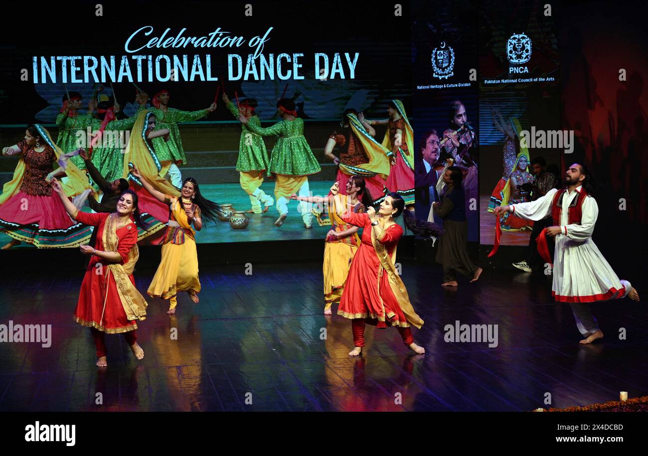ISLAMABAD, PAKISTAN, APRIL 29: Pakistani artists perform dance to ...