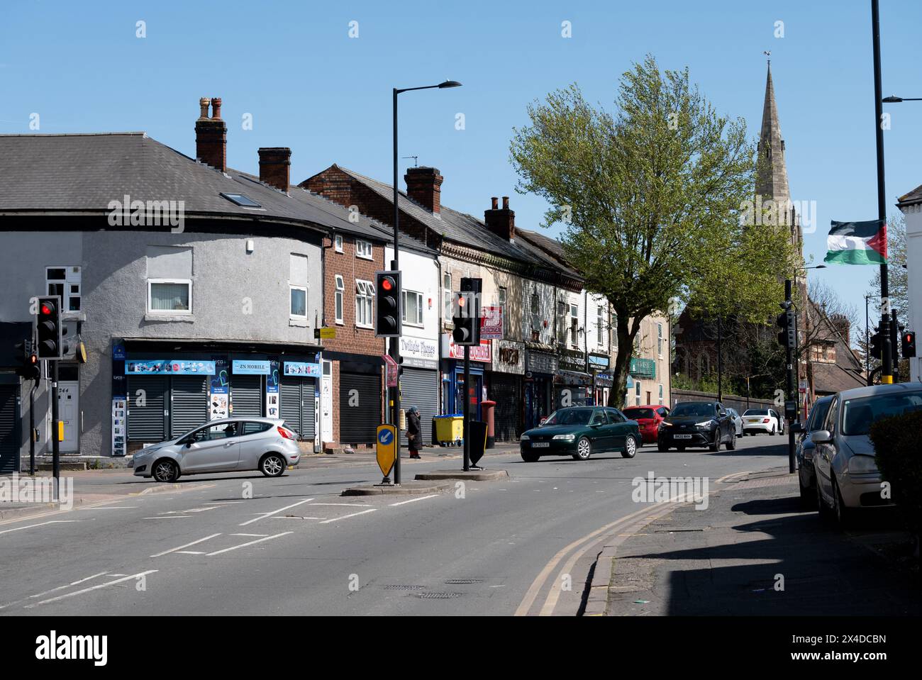 Washwood Heath Road and St. Mark`s Church, Saltley, Birmingham, West ...