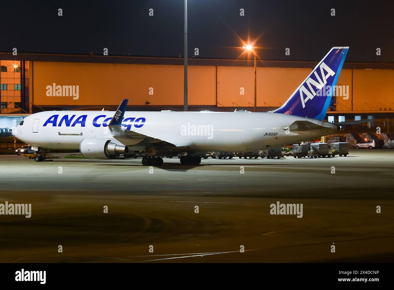 An ANA Boeing 767-300F(JA605F) in Guangzhou Stock Photo - Alamy