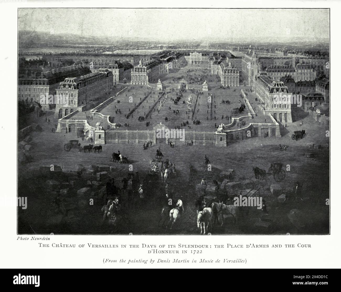 Château de Versailles in the days of splendour, The Palace d'Armes and ...