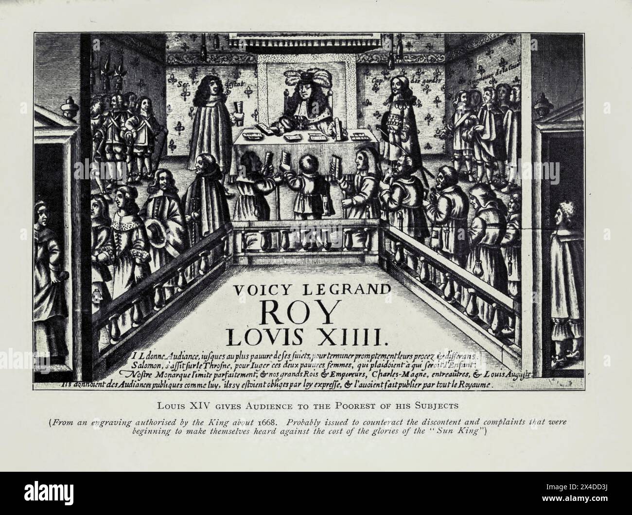 Louis XIV gives audience to the poorest of his subjects from ' The ...