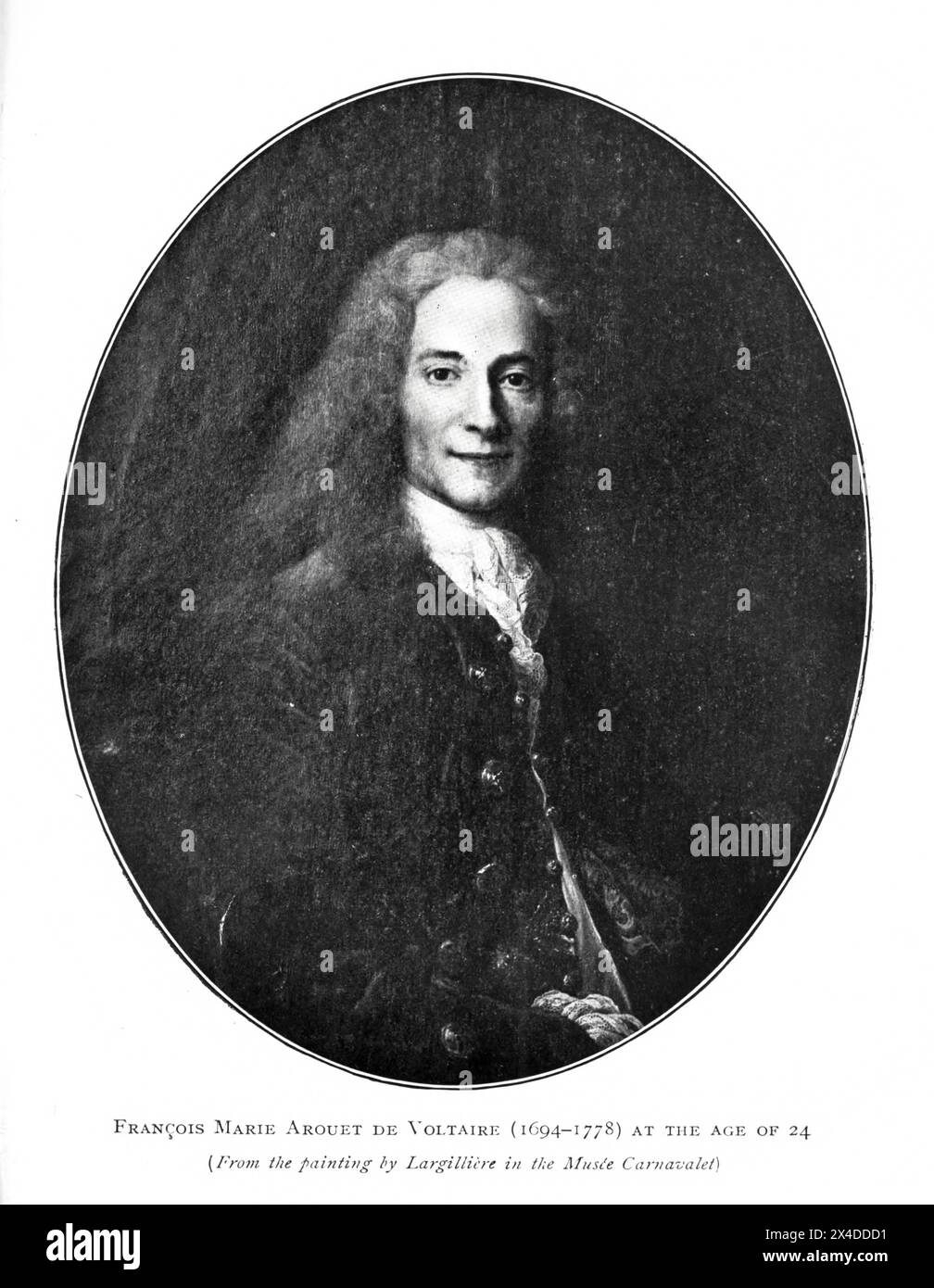 Francois Marie Arouet de Voltaire (1694-1778) at the age of 24 from ' The French revolution from ...