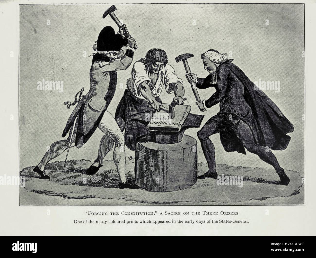 Forging the Constitution A satire on the three orders from ' The French ...