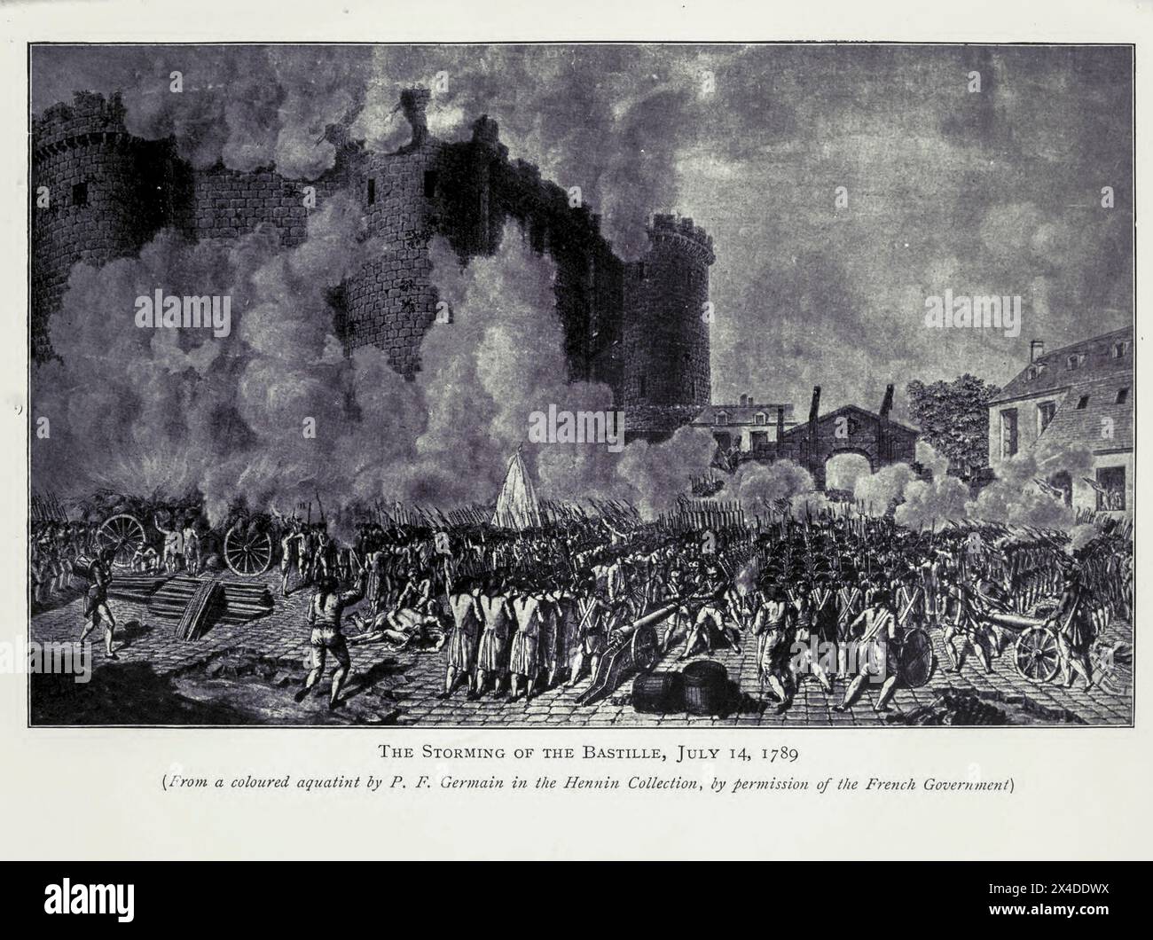 Storming the Bastille July 14, 1789 from ' The French revolution from ...