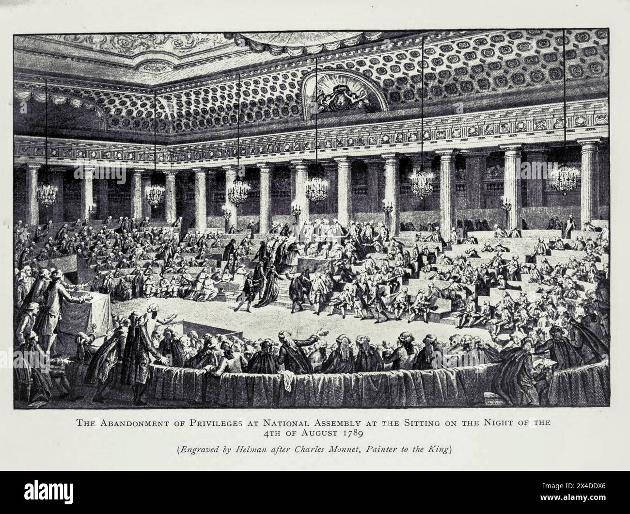 The abandonment of privileges at the National Assembly August 4th 1789 ...