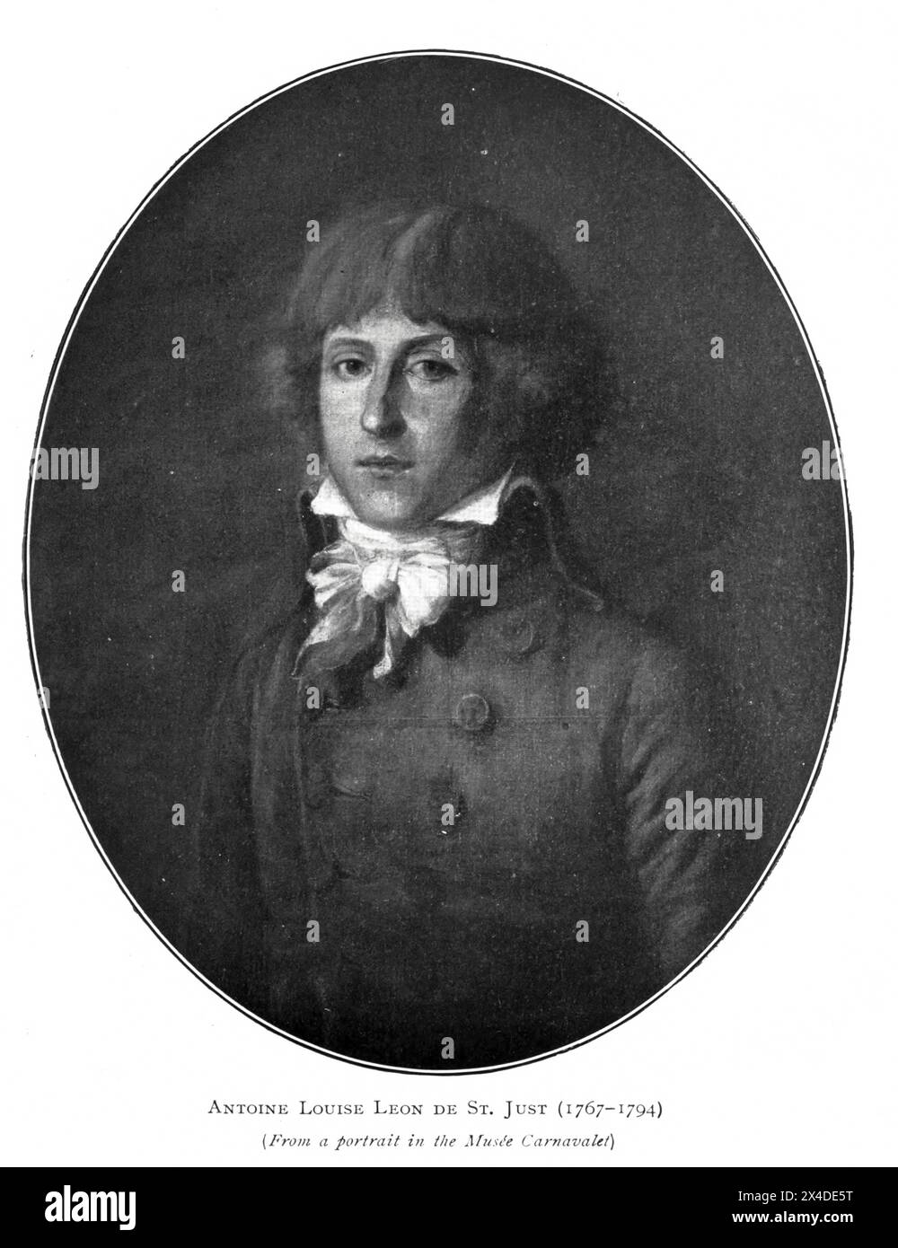 Antoine Louise Leon de St. Just (1767-1794) from ' The French ...