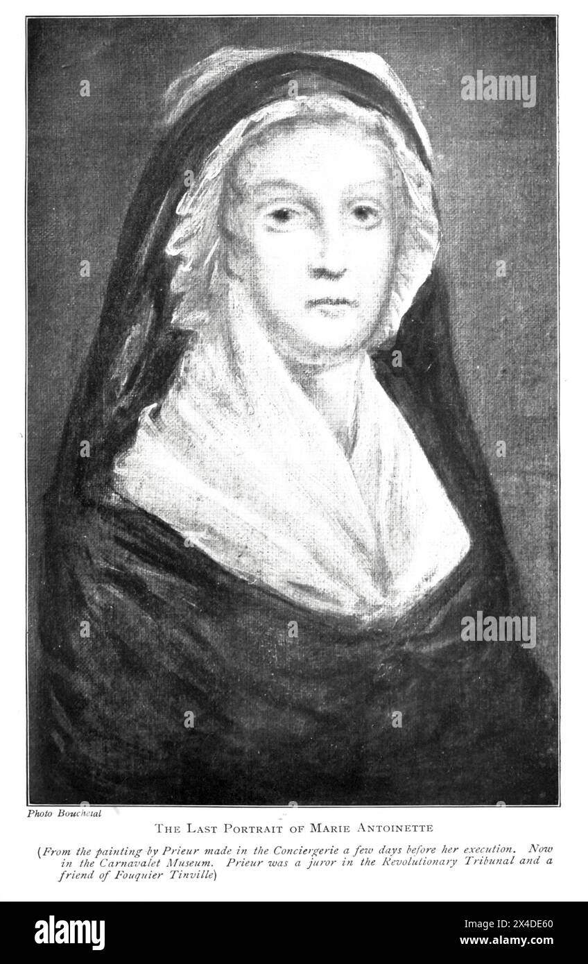The Last Portrait of Marie Antoinette from ' The French revolution from ...