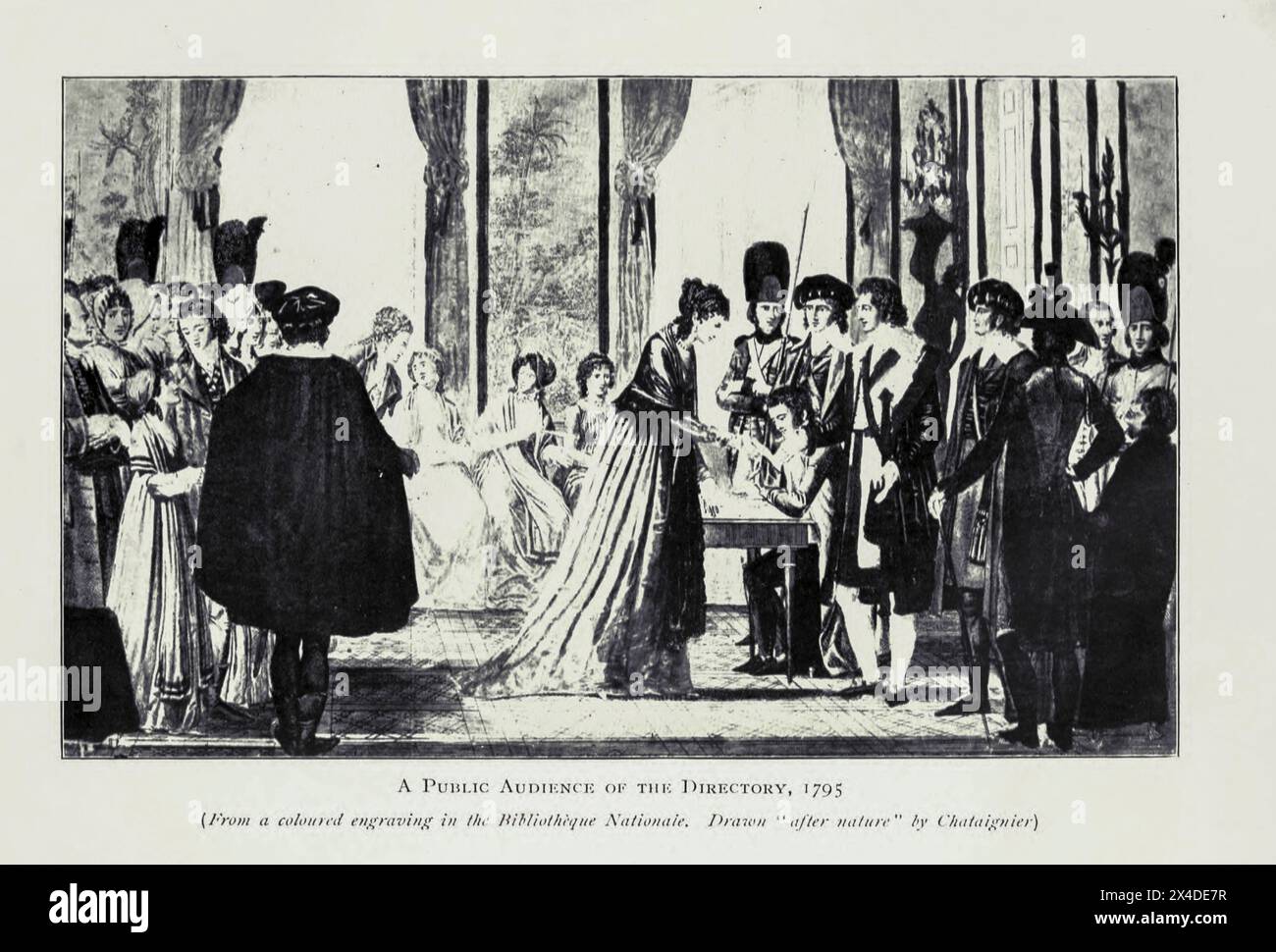 A Public Audience of the Directory, 1795 from ' The French revolution ...
