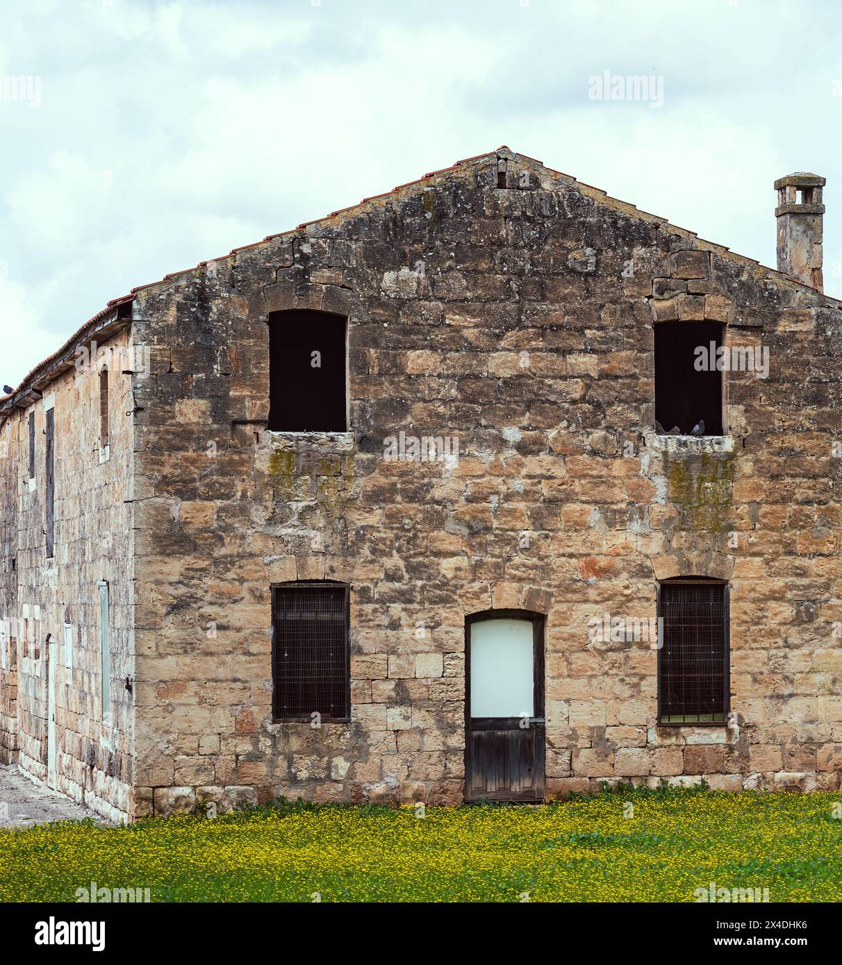 Israel, Bethlehem of Galilee March 23, 2024: non-residential stone ...