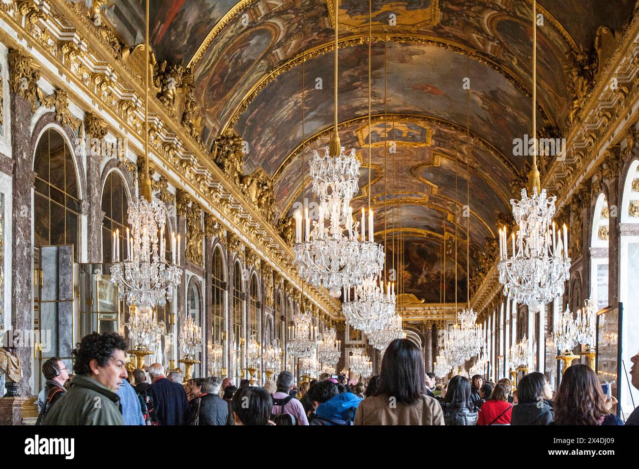 Versailles Palace was built by Louis IIV in 1634. The Hall of Mirrors ...
