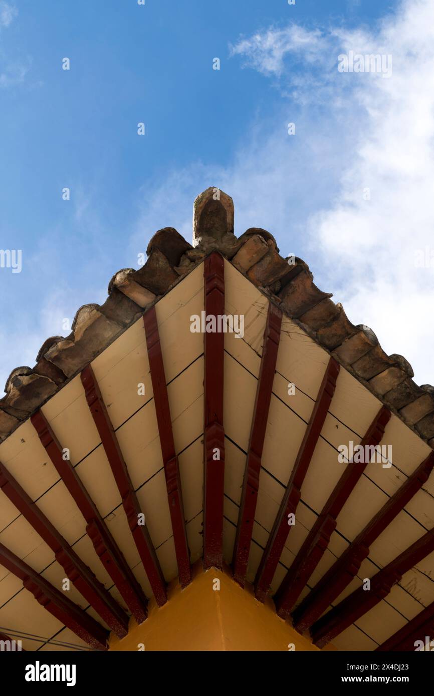 This architectural photo features diagonal lines forming a triangle on ...