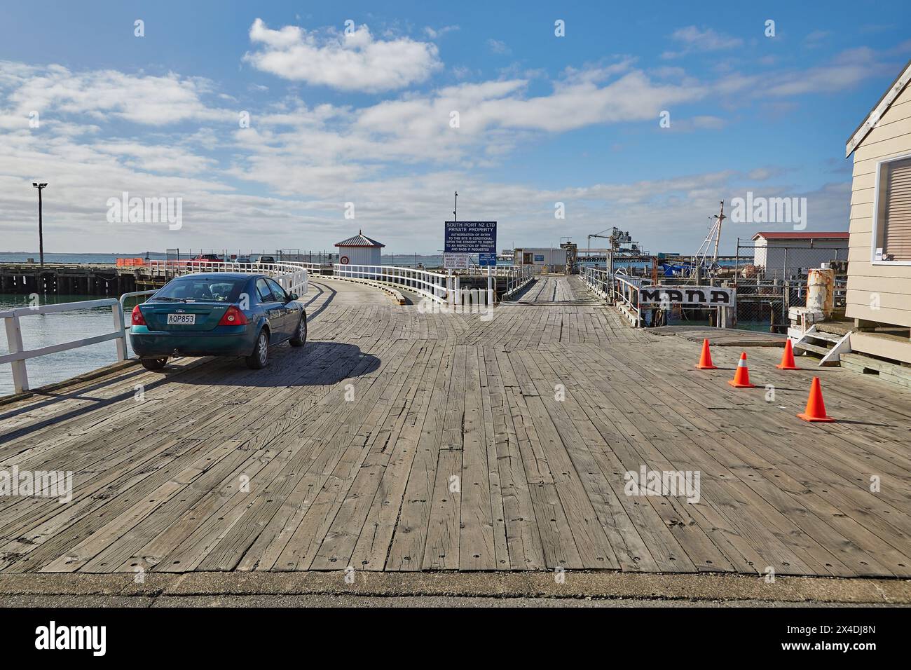 Harbor of Bluff, New Zealand Stock Photo - Alamy