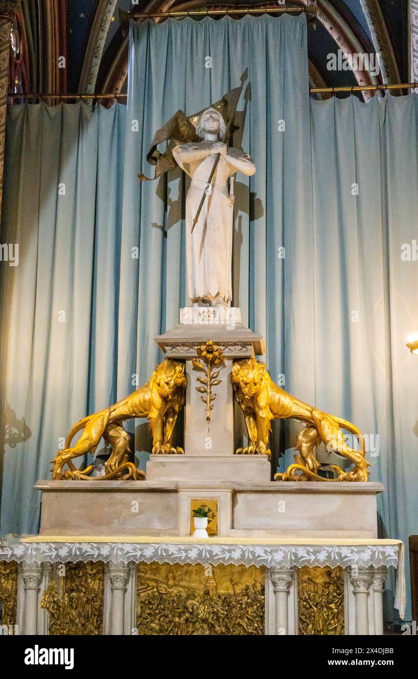 Statue of Joan of Arc is located in the town of Orleans, France ...