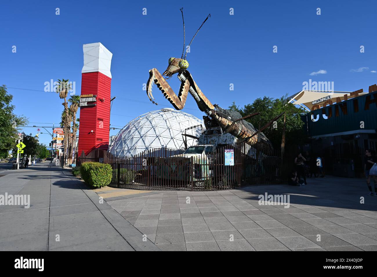 Abstract street art at Fremont Street in Las Vegas Stock Photo - Alamy