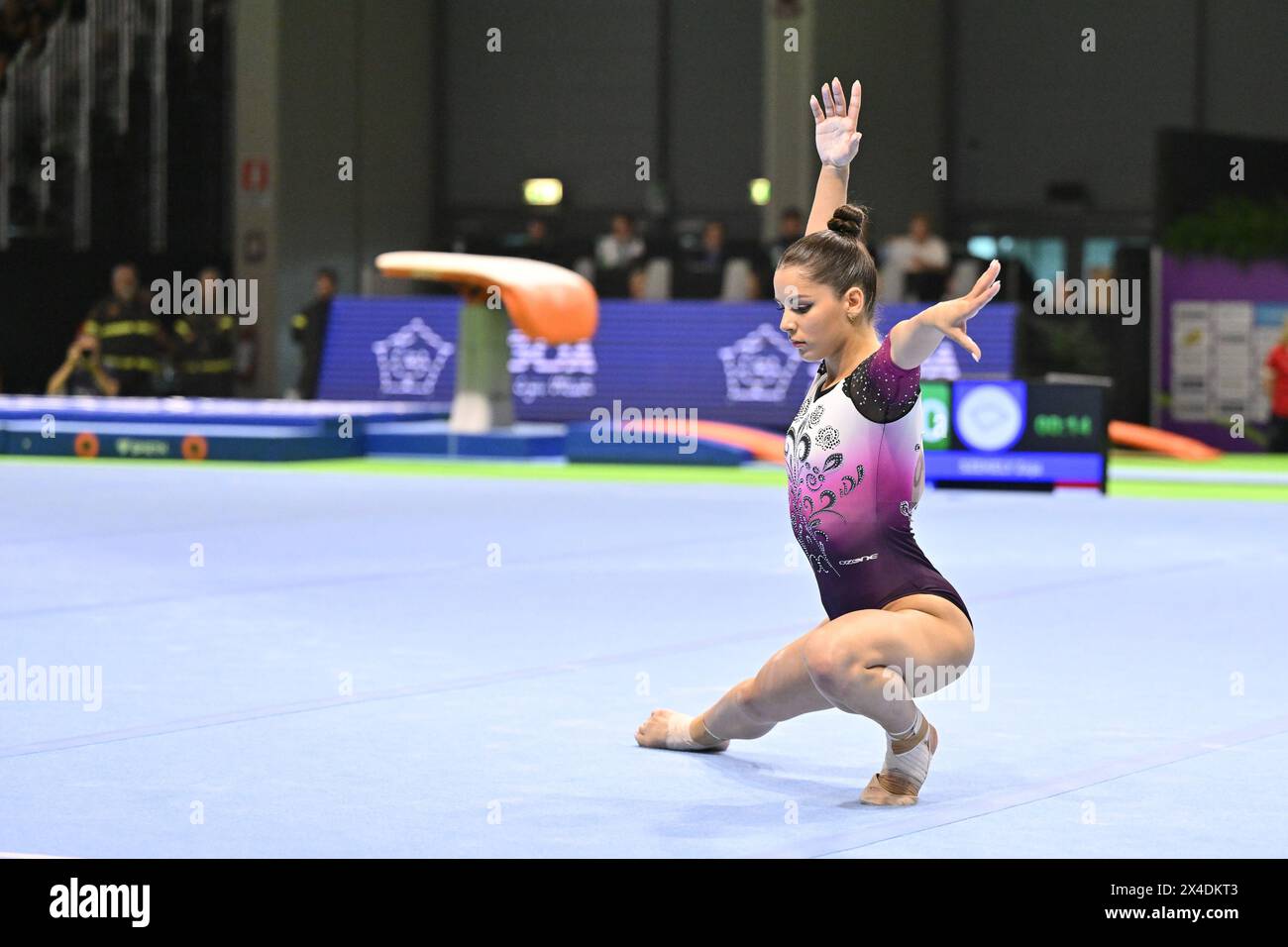 Rimini, Italy. 02nd May, 2024. SZEKELY Zoja (HUN) floor during European ...
