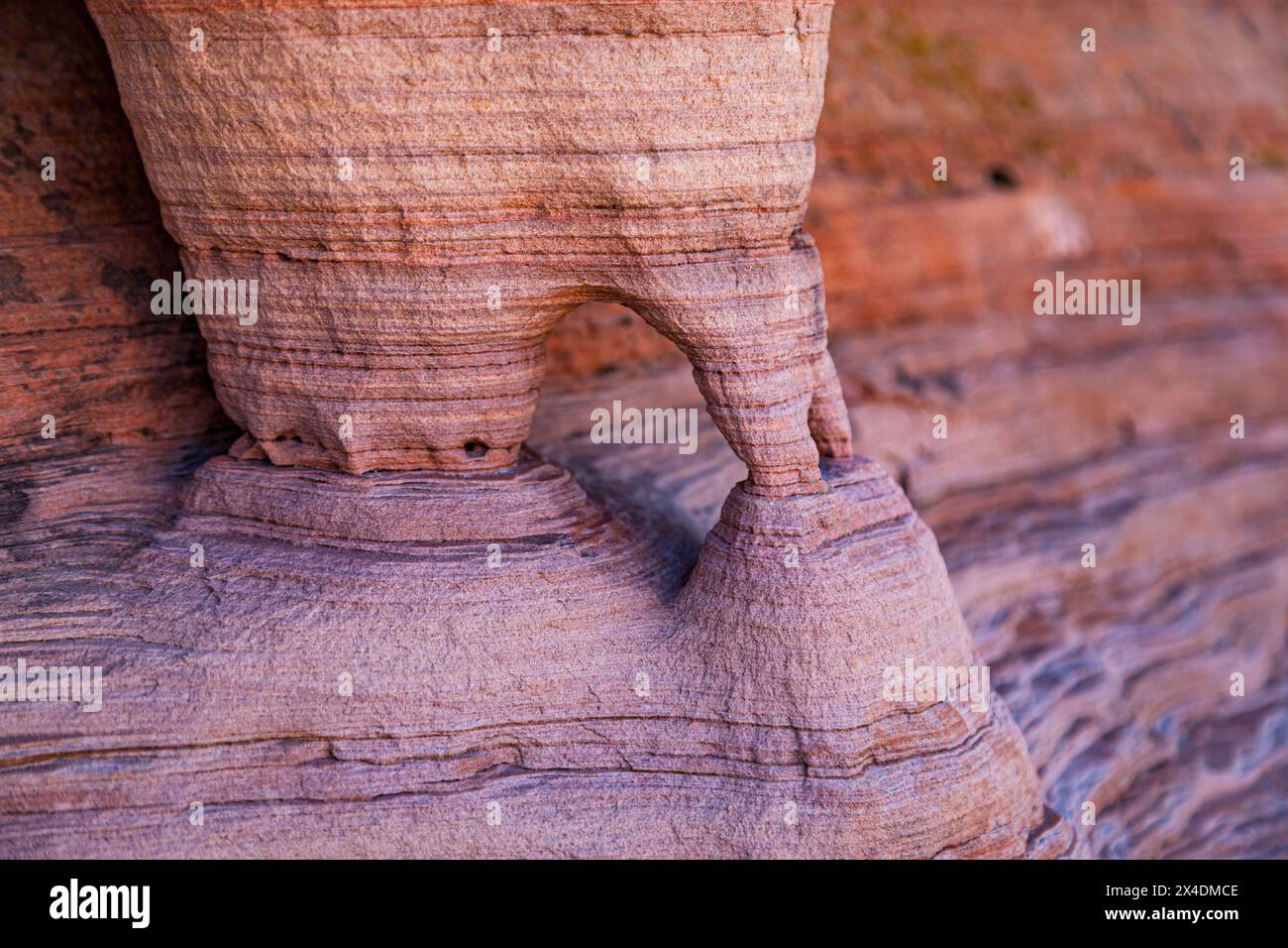 Ancient sediment rock eroded by time and weather into unique sculptures ...